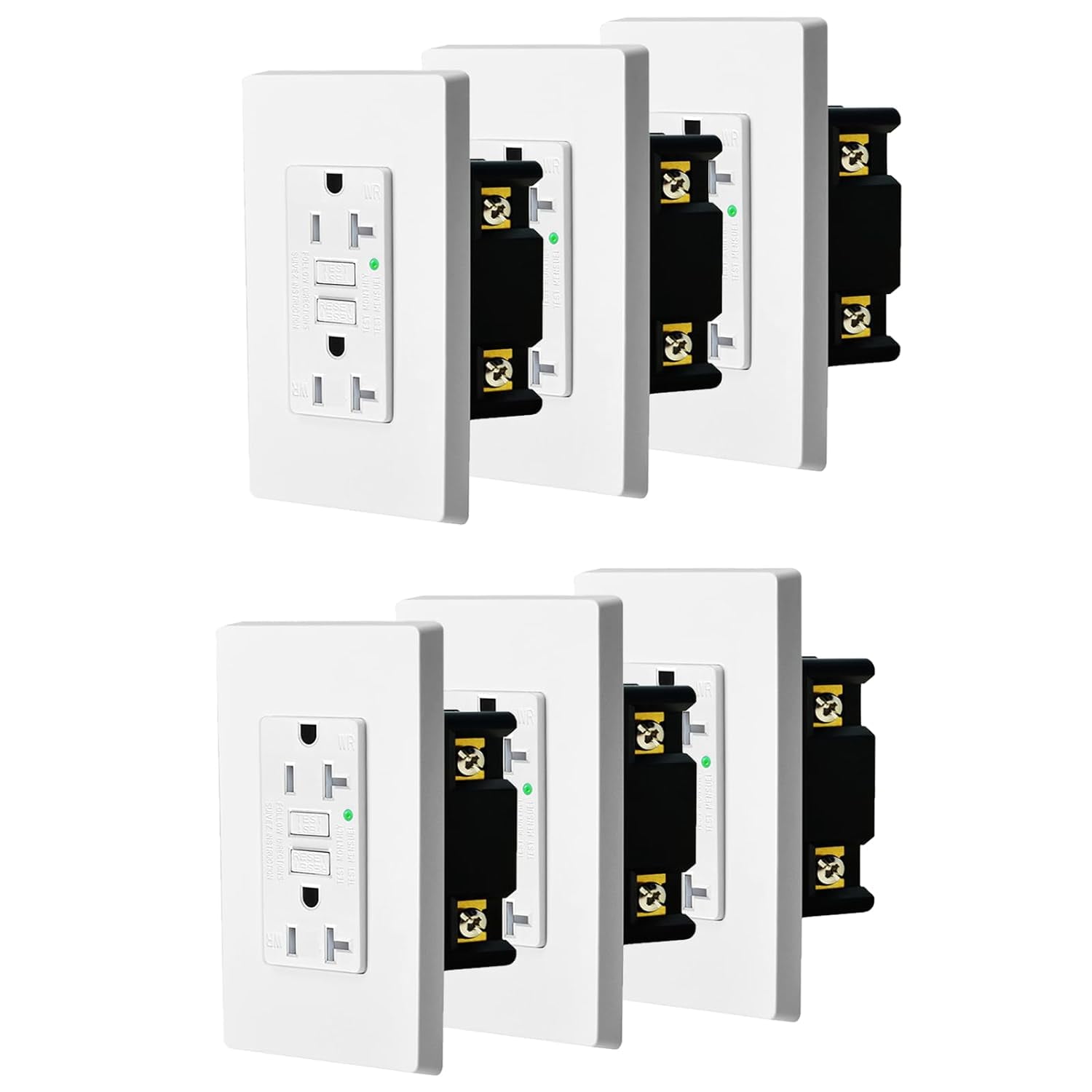 GFCI Oule 20 Amp,Self-es GFI Elecrical Oule,R amper GFCI Recepacle ...