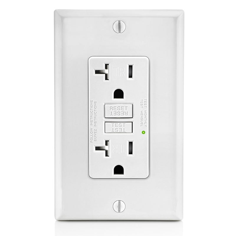 GFCI Outlet 20A, GFI Electrical Receptacle with LED Indicator, 20A ...