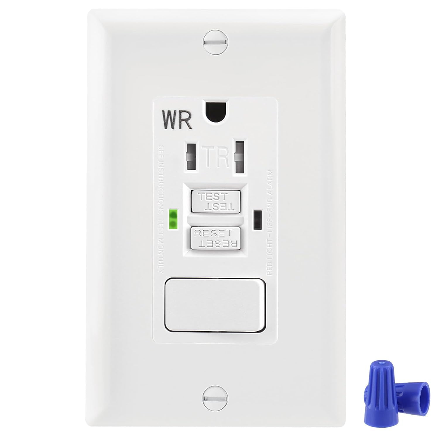 GFCI Switch Outlet Combo,AC125V 15Amp Weather-Resistant and Tamper ...