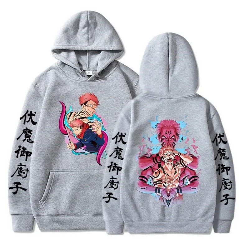 GFGSZTAFB Anime Jujutsu Kaisen Hooded New Manga Ryomen Suk HoodieCasual ...