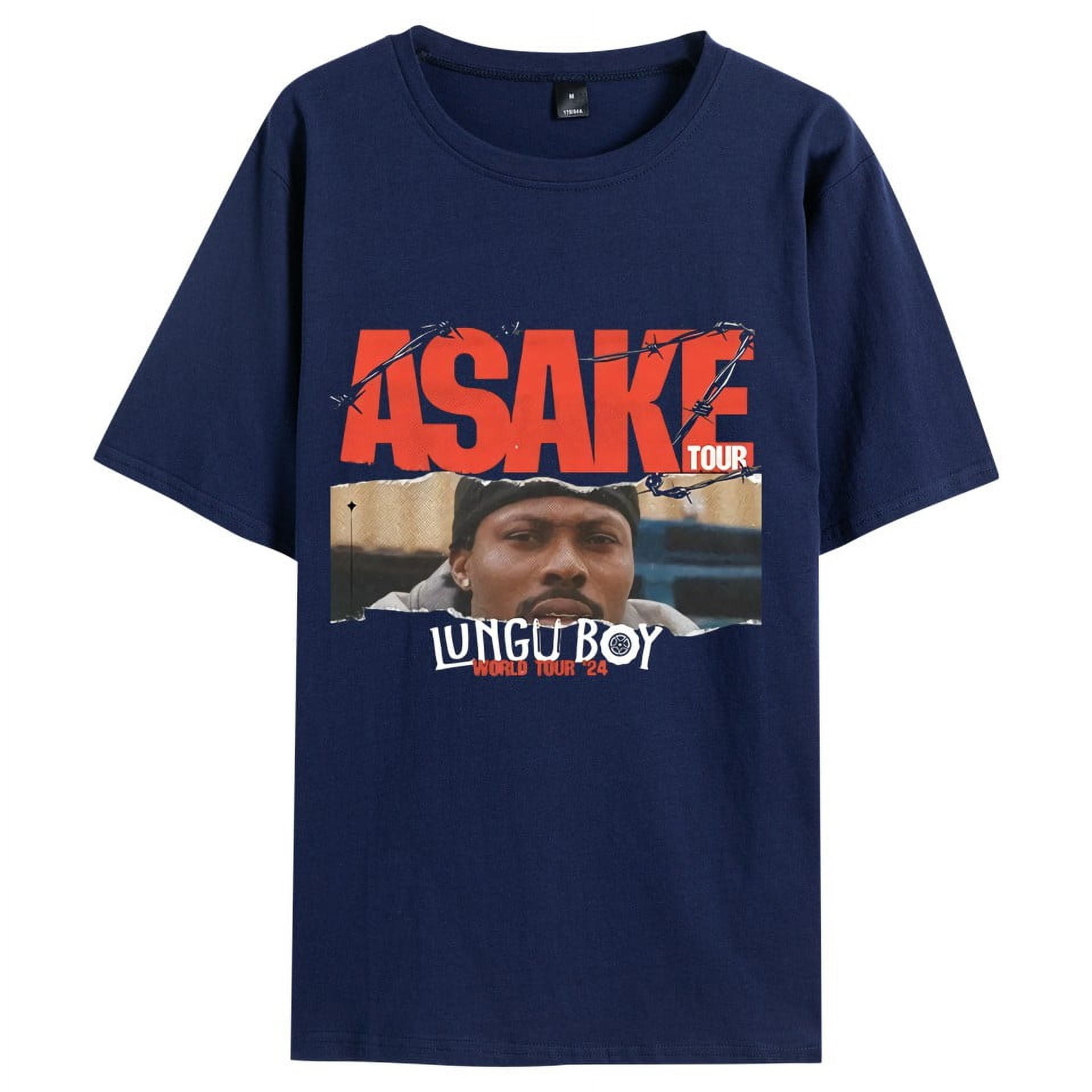 GFGSZTAFB Asake Merch Lungu Boy World Tour T-shirt 2024 New Women Men ...