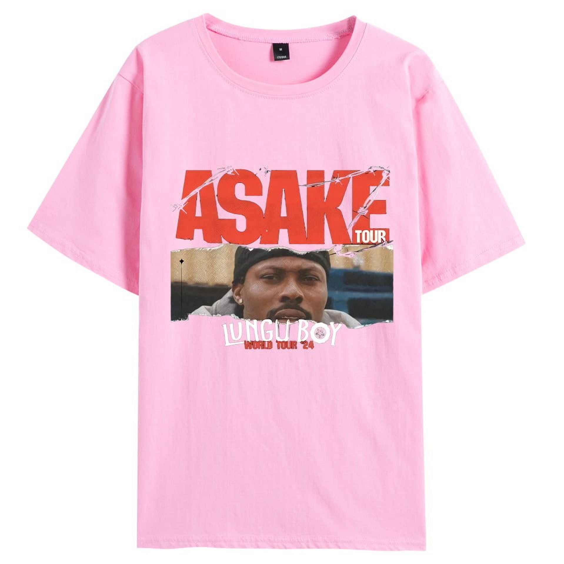 GFGSZTAFB Asake Merch Lungu Boy World Tour T-shirt 2024 New Women Men ...