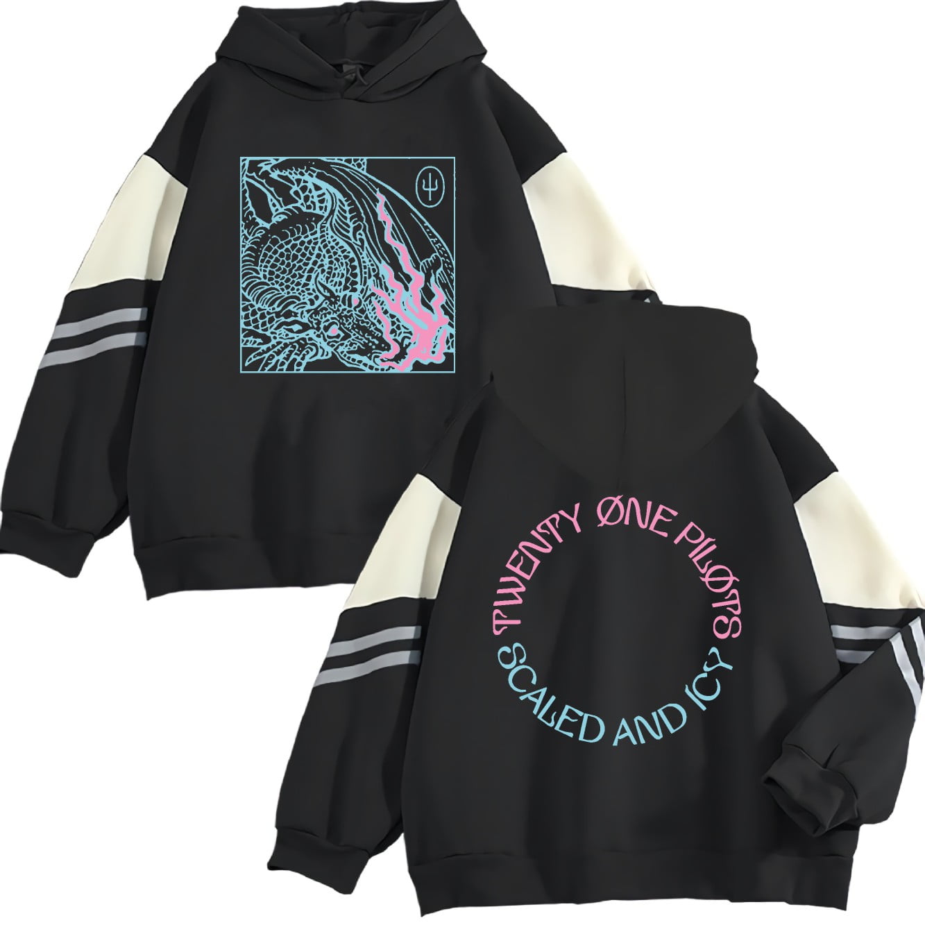 GFGSZTAFB HOT NEW Twenty One Pilots Hoodie Unisex Pocketless Double-bar ...