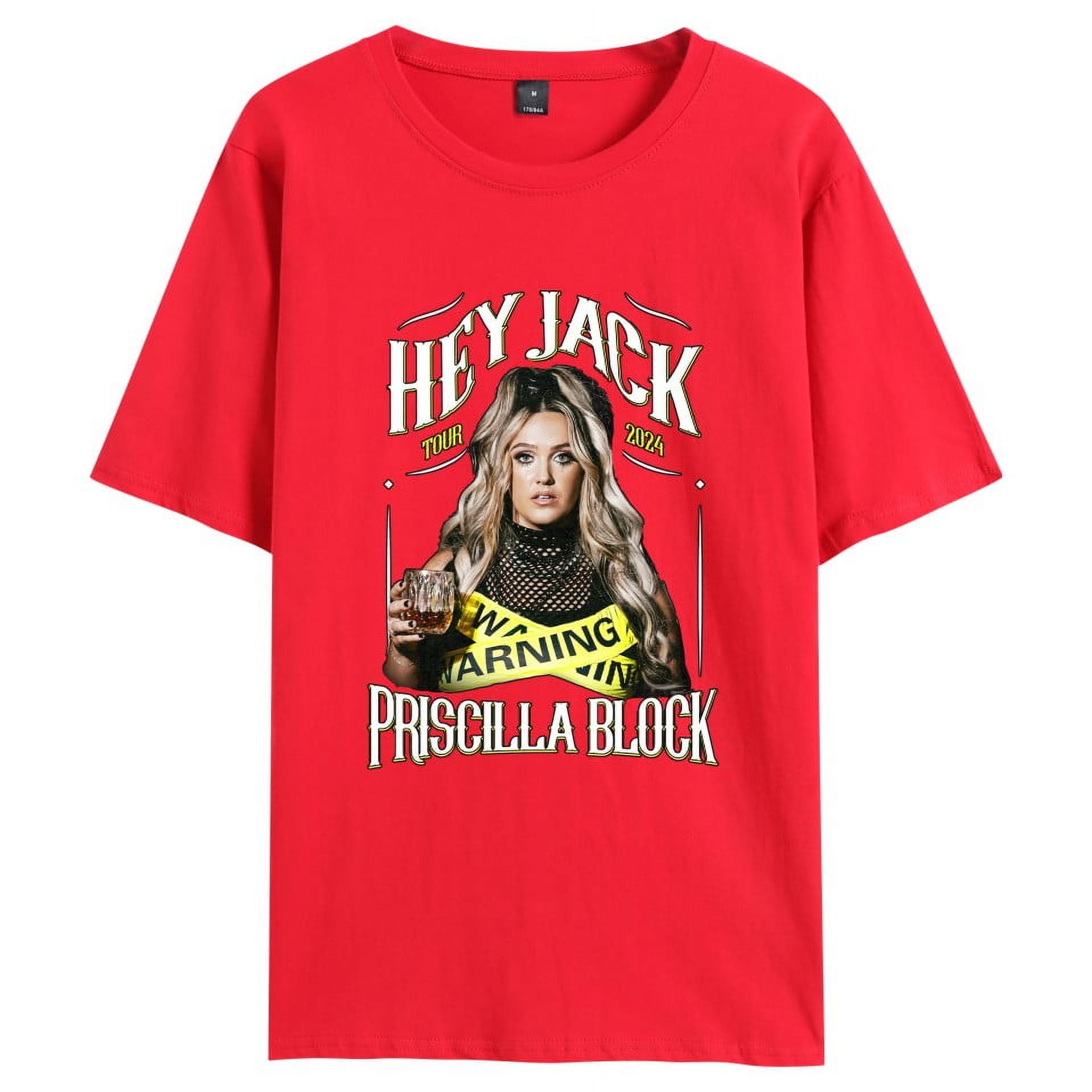 GFGSZTAFB Priscilla Block Hey Jack Tour 2024 T-shirt New Tour Logo ...