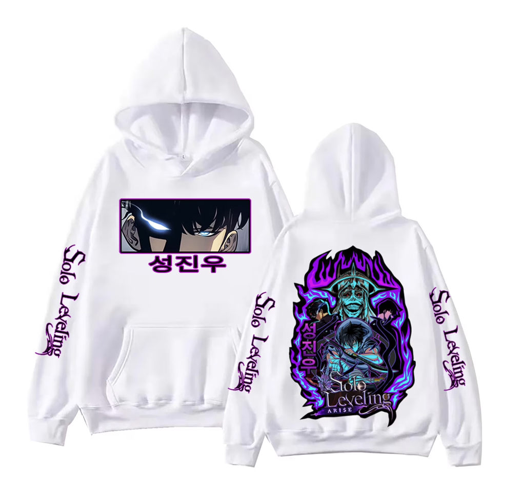 GFGSZTAFB Solo Leveling Hoodie Jin Woo Sung Long Sleeve Pullover Arise ...
