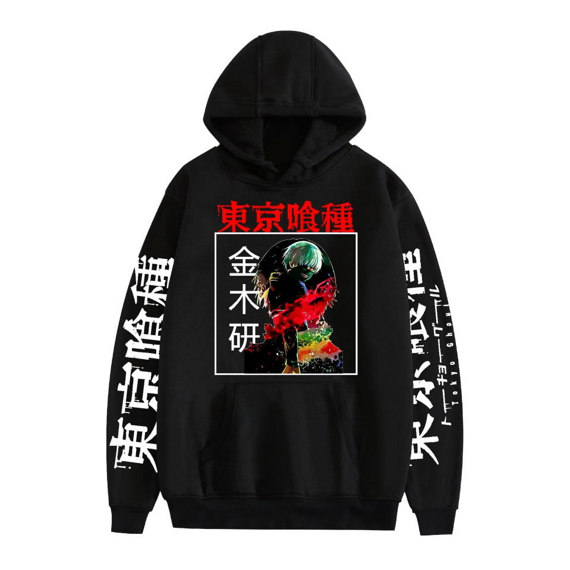 GFGSZTAFB Tokyo Ghoul Hoodie Anime 3D Print Mens Pullover Black White ...