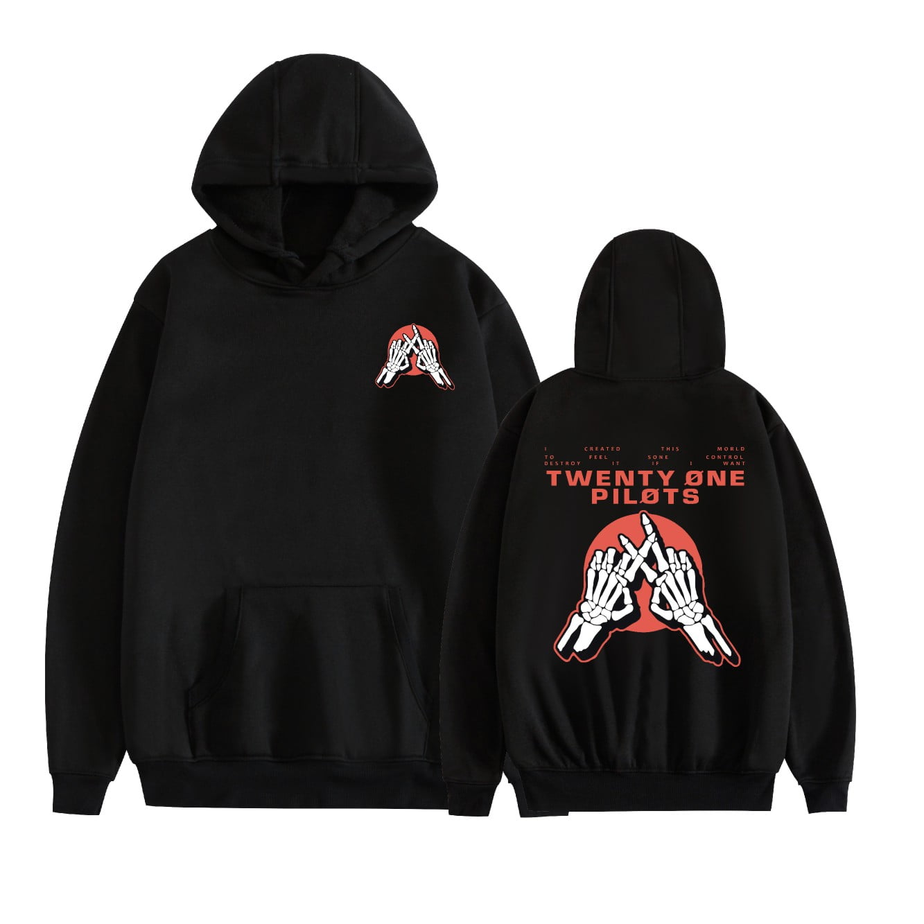 GFGSZTAFB Twenty One Pilots Hoodie Sheep Print Hip-Hop New Album ...