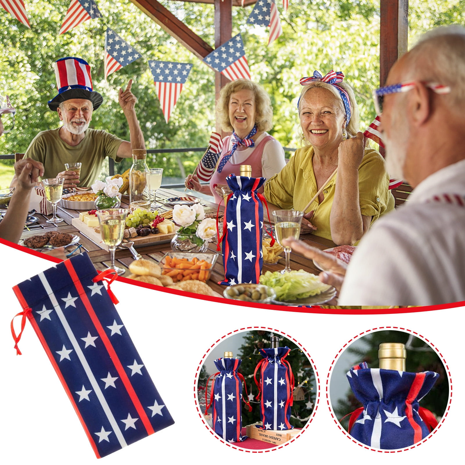 GFHFHITJ 4Th Of July Patriotic Banner Decorations, Usa Independence Day ...