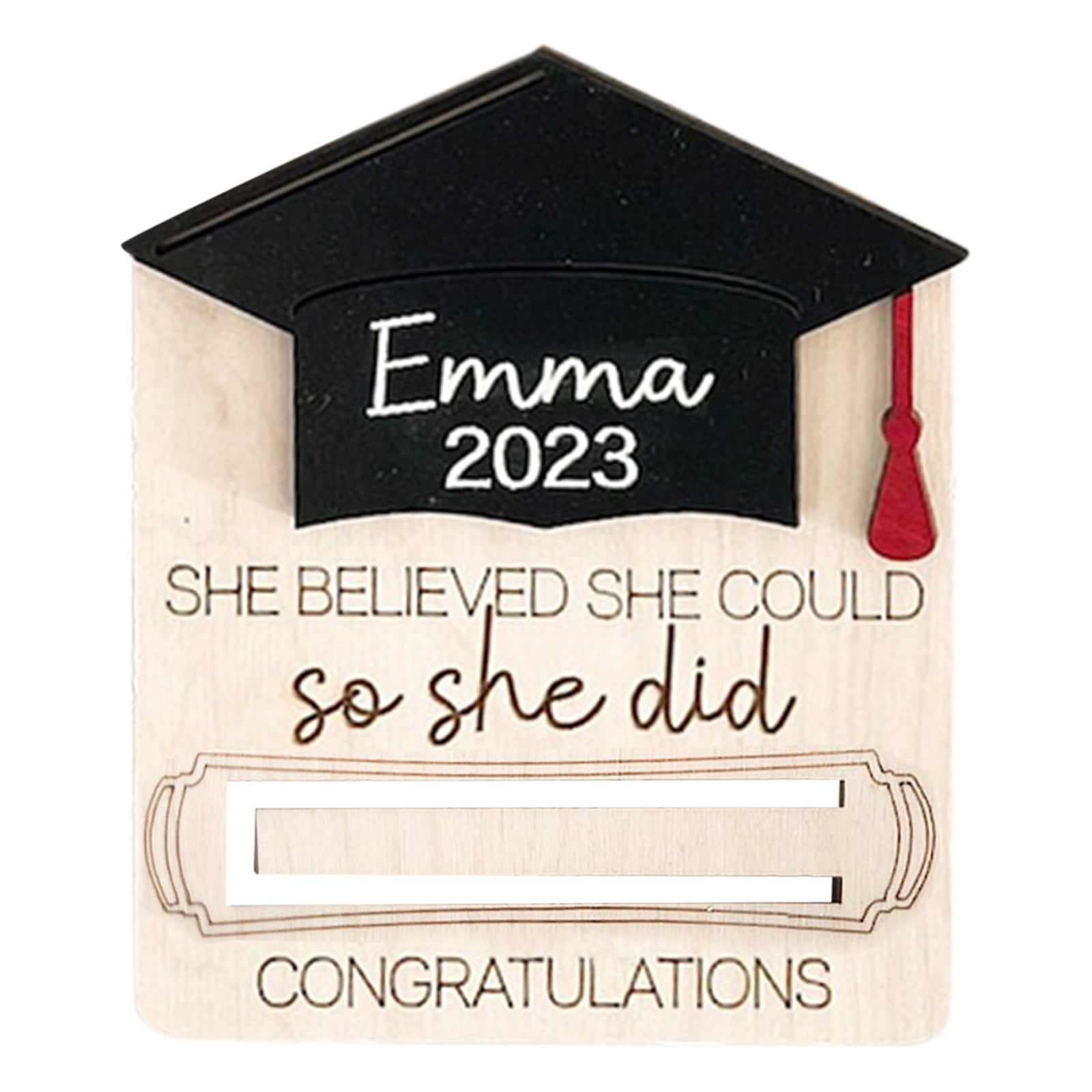 GFHFHITJ Graduation Decoions Class Of 2024,2023 Wooden Graduation ...