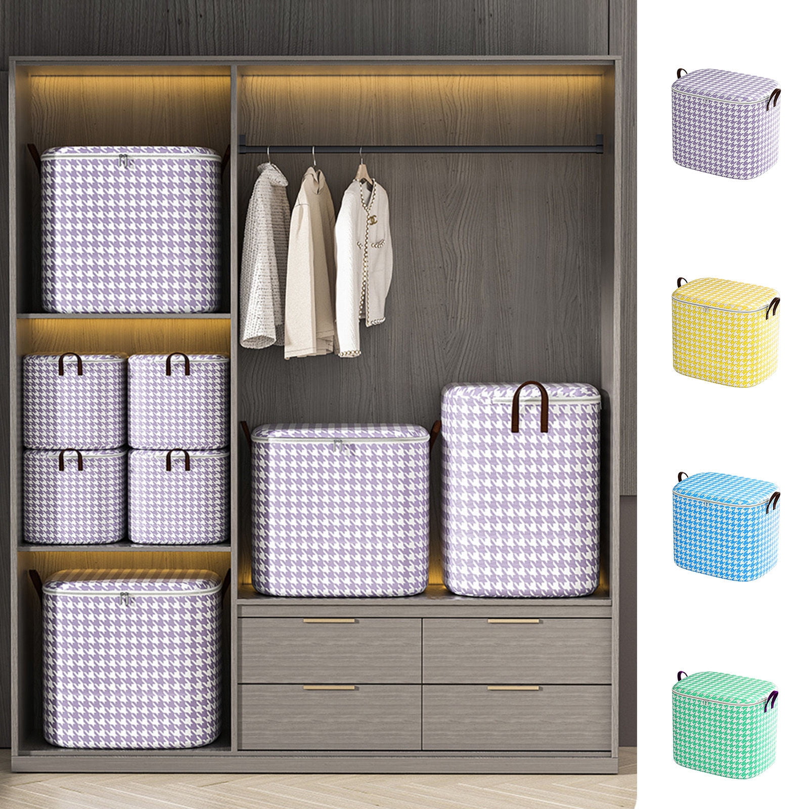 GFHFHITJ Large Capacity Non-woven Storage Bag In Wardrobe And Cloakroom ...