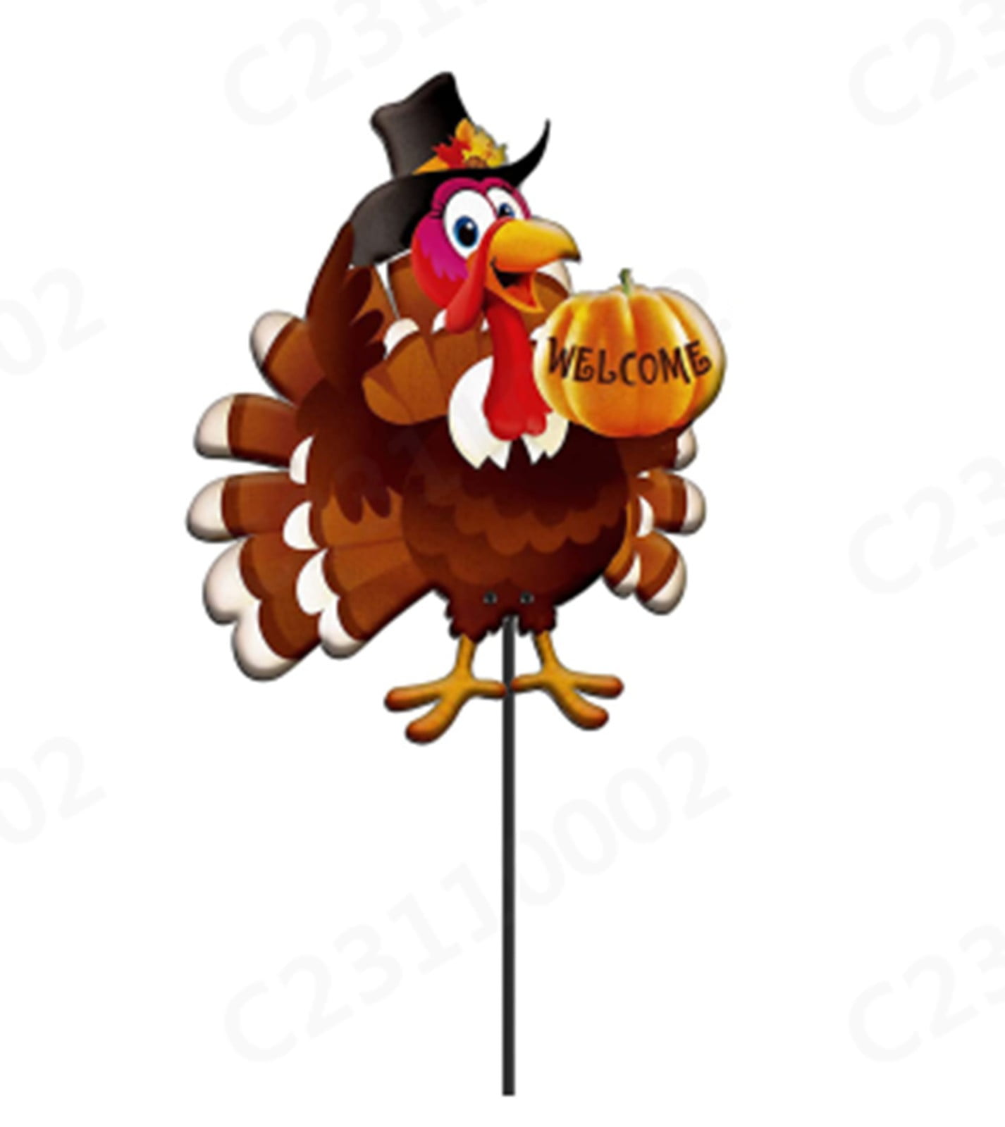 GFHFHITJ Thanksgiving Turkey Yard Sign with Stakes for Holiday Lawn ...