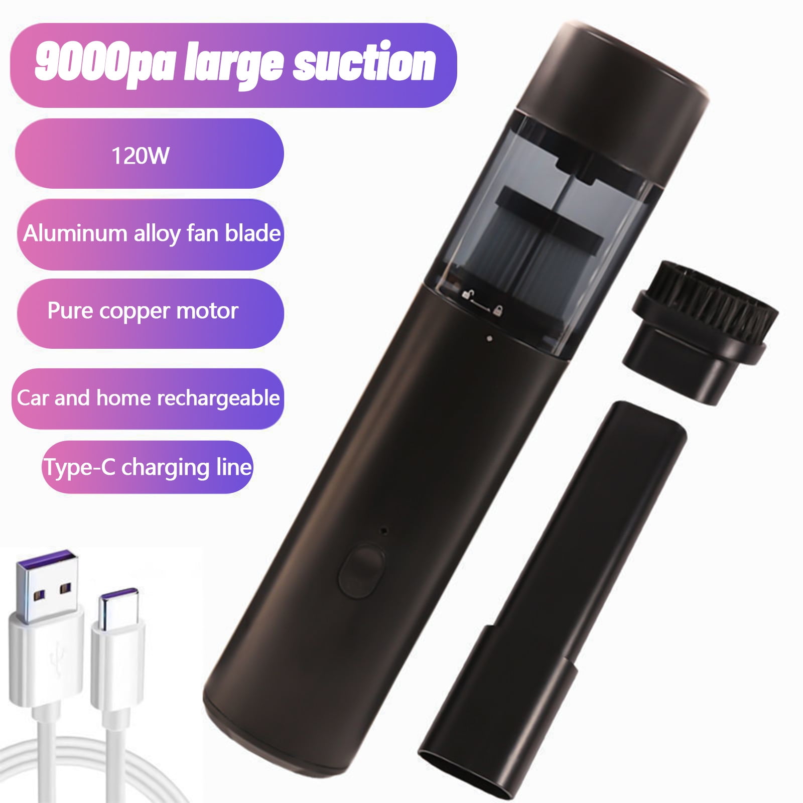 GFHFHITJ Vacuum Cleaners for Home, Vacuum Cleaner, Small Handheld Vacuums,Usb Charging Lithium ...