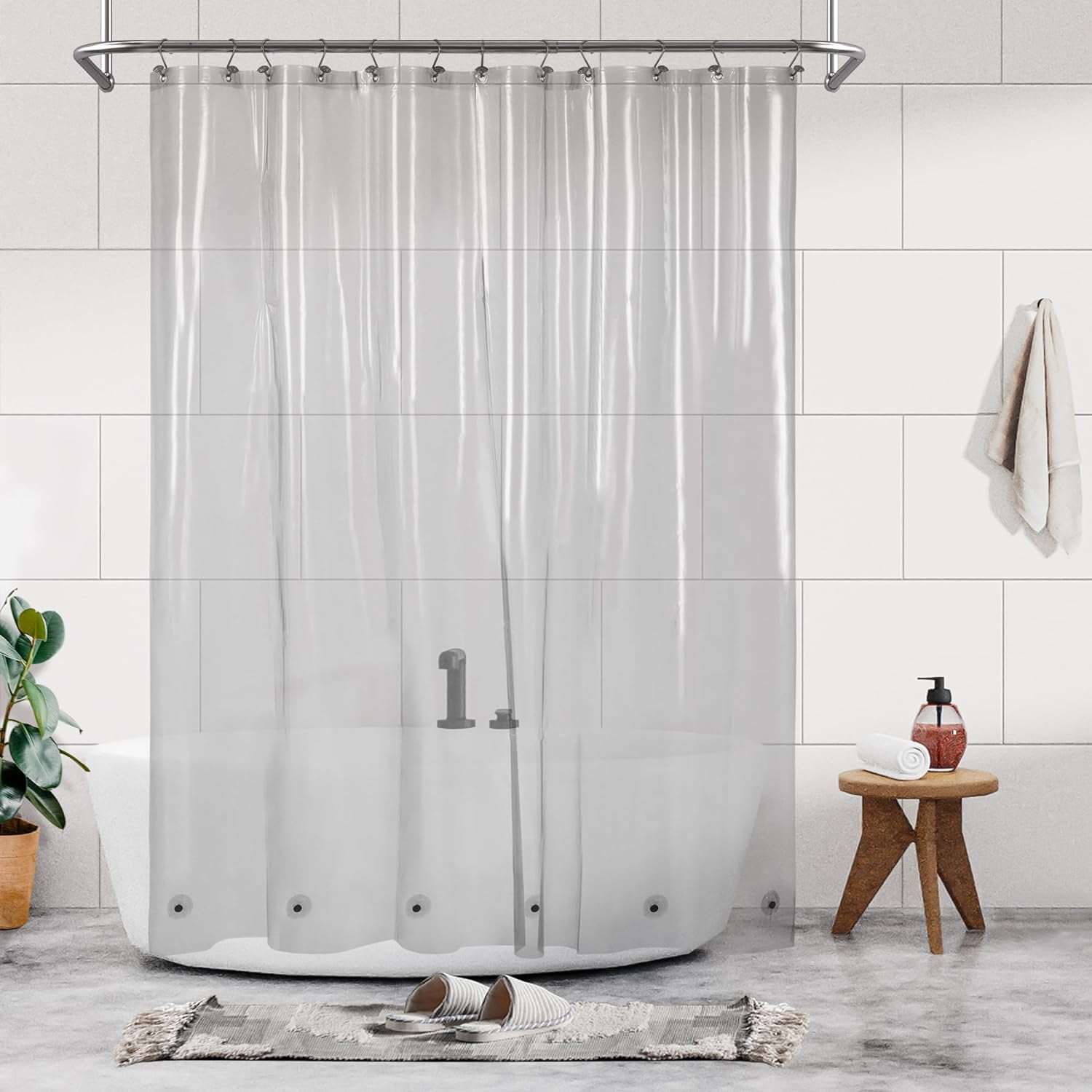 Shower Liner With Magnets