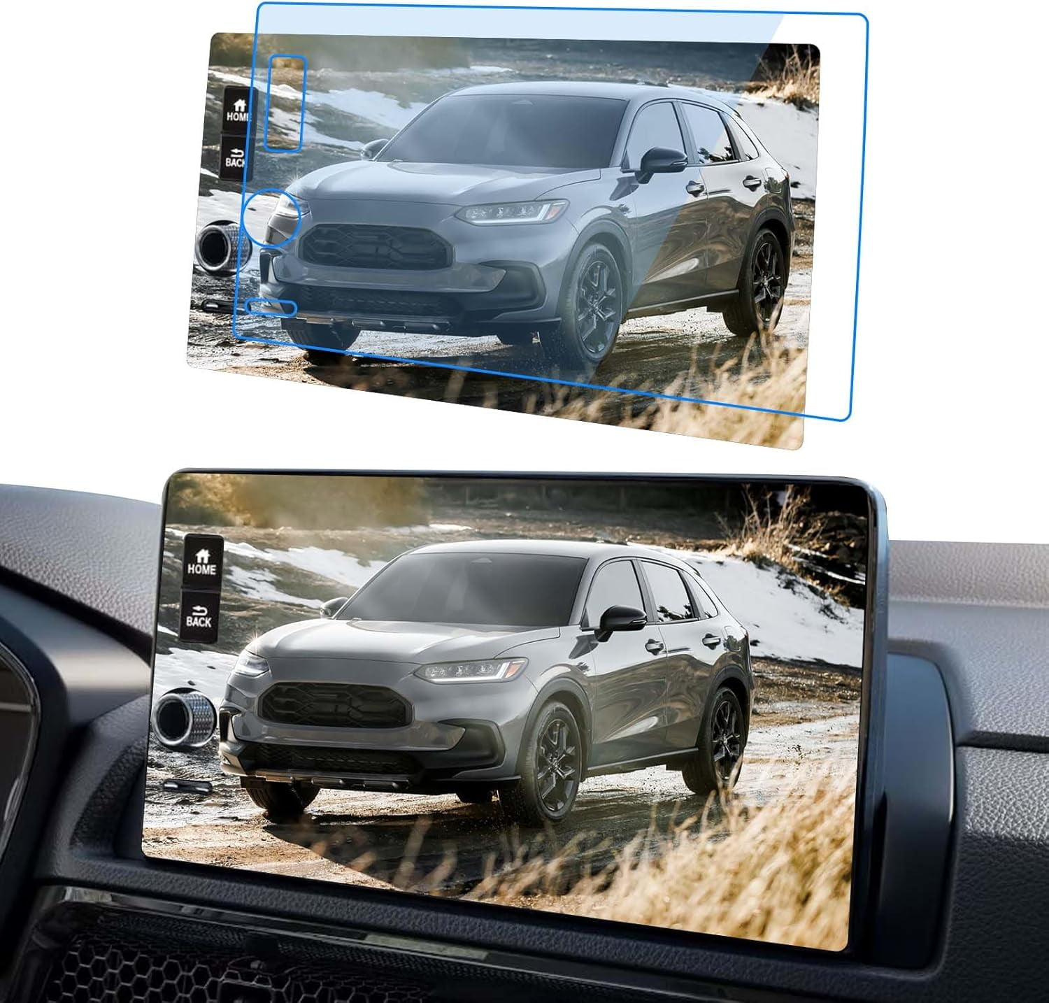 GFJNFG for 2023 2024 Honda HRV HR-V Screen Protector 9 Inch Center ...