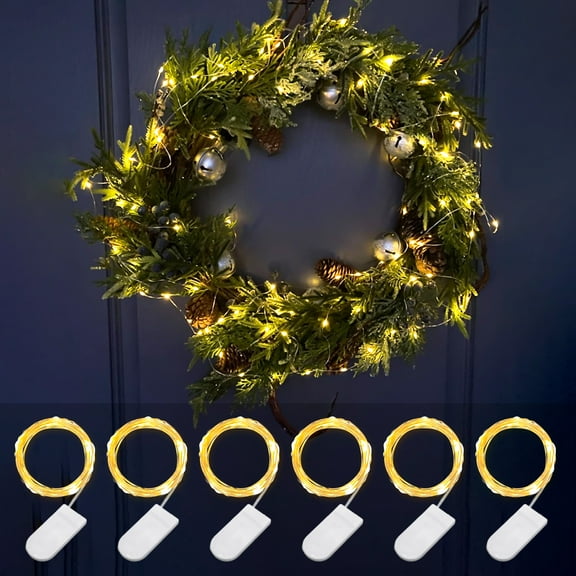 CHE-12 Pack 10ft 30LED Starry String Lights with 8 Modes Timer Function ...