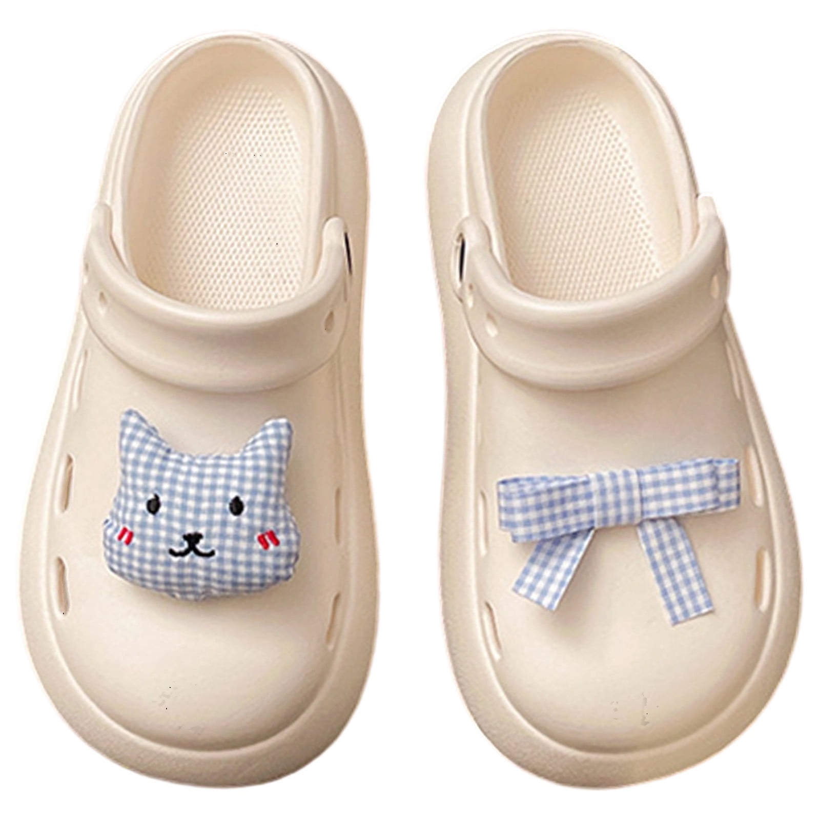 GFMOUNTAIN EVA Girls Clogs For Kids Cute Cat-Cartoon Animal Beach Shoes ...