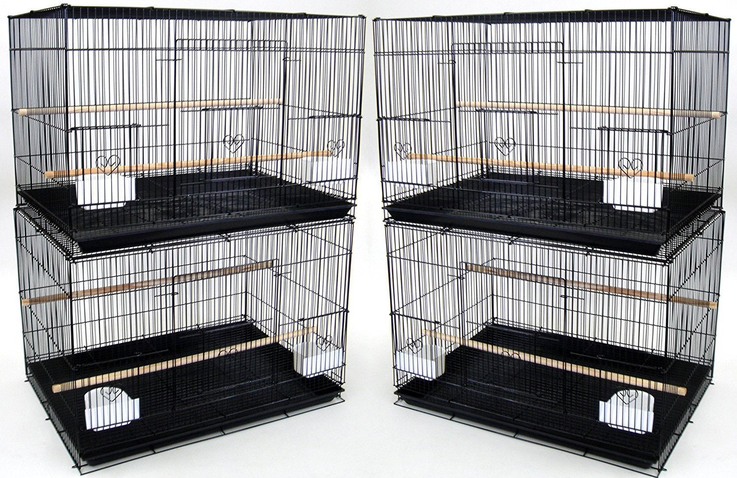 GFNXYI 4-Pack Large Bird Breeding Cages 30"x18"x18" for Finch Canary ...