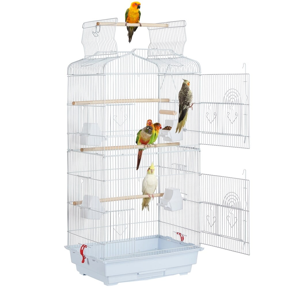 GFNXYI 41" Open Top Flight Bird Cage for Cockatiels, Conures, Parakeets ...