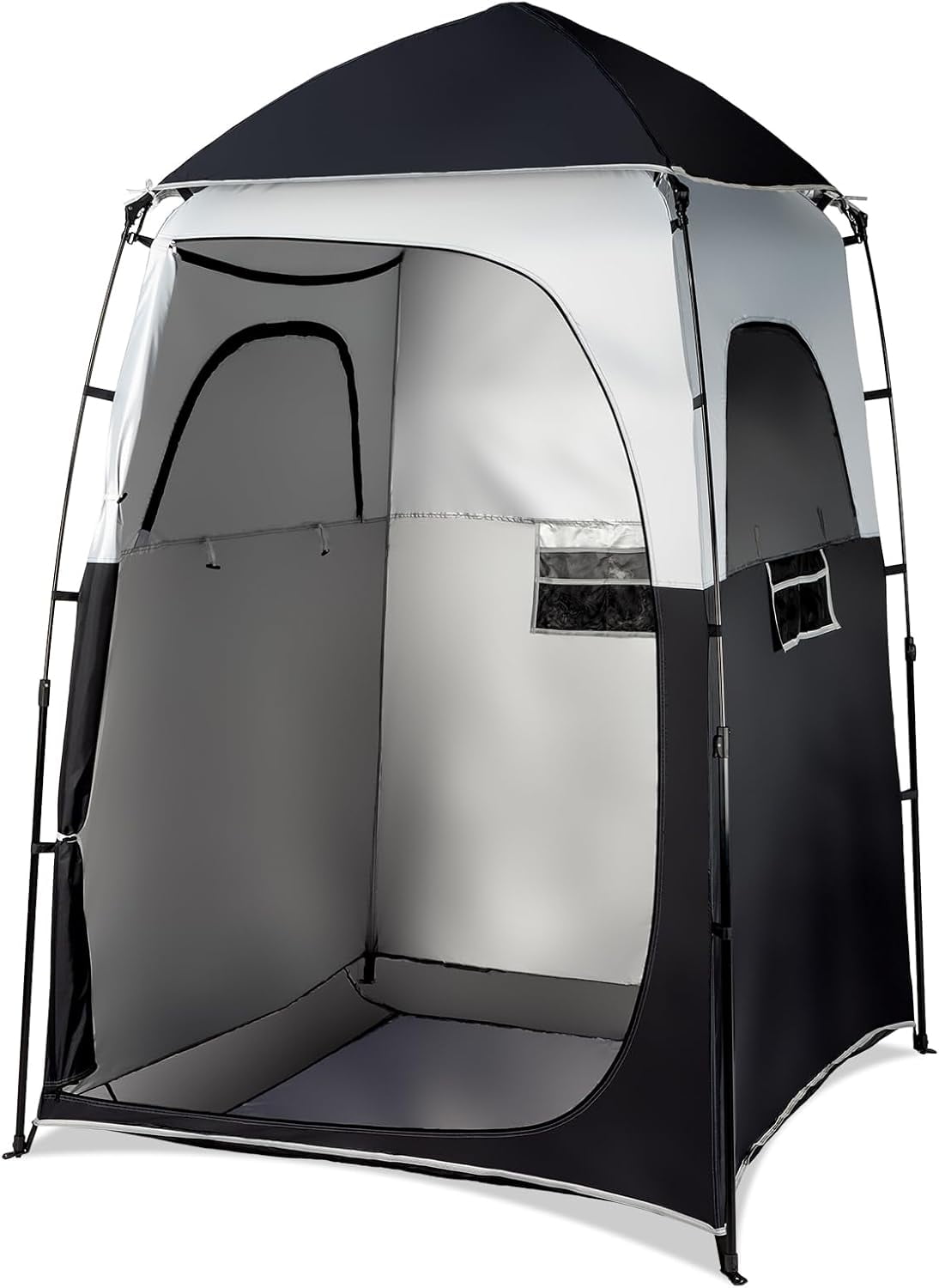 GFNXYI 6.8FT Shower Tent, Large Instant Pop Up Shelter with Mesh Floor ...