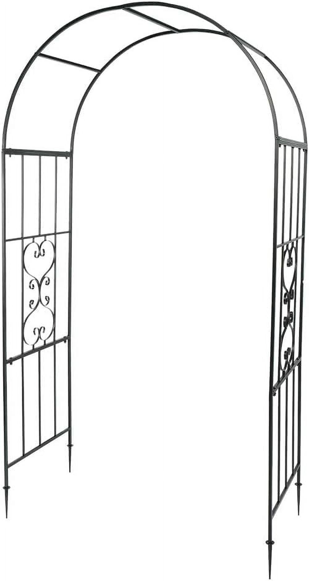 GFNXYI 7.3FT Garden Arch Arbor, Heavy Duty Metal Arbour Archway ...