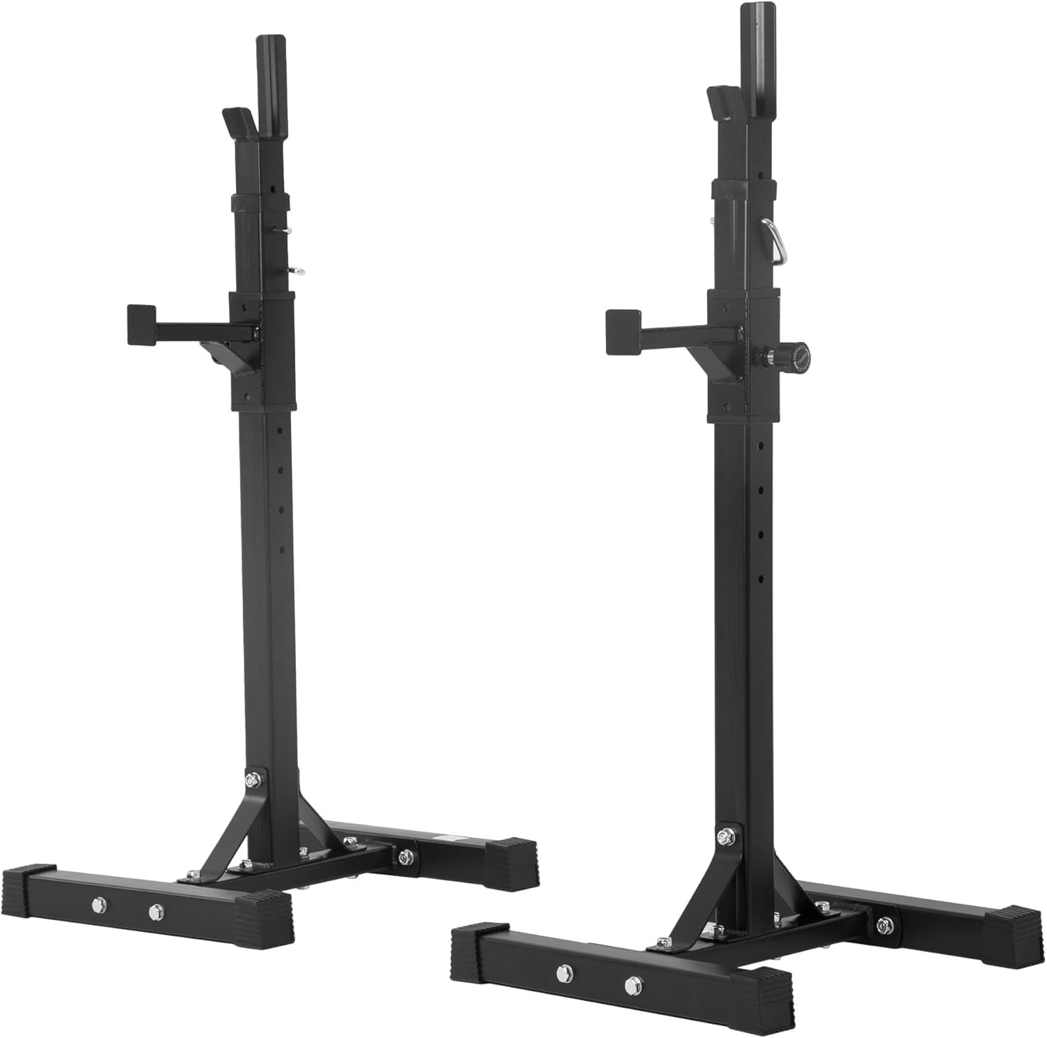 GFNXYI Adjustable Squat Rack Stand, 40"–66" Barbell Bench Press Rack ...