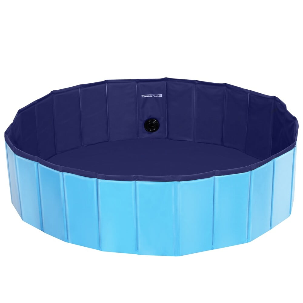 GFNXYI Foldable Dog Swimming Pool Large Collapsible Pet Bath Tub for ...