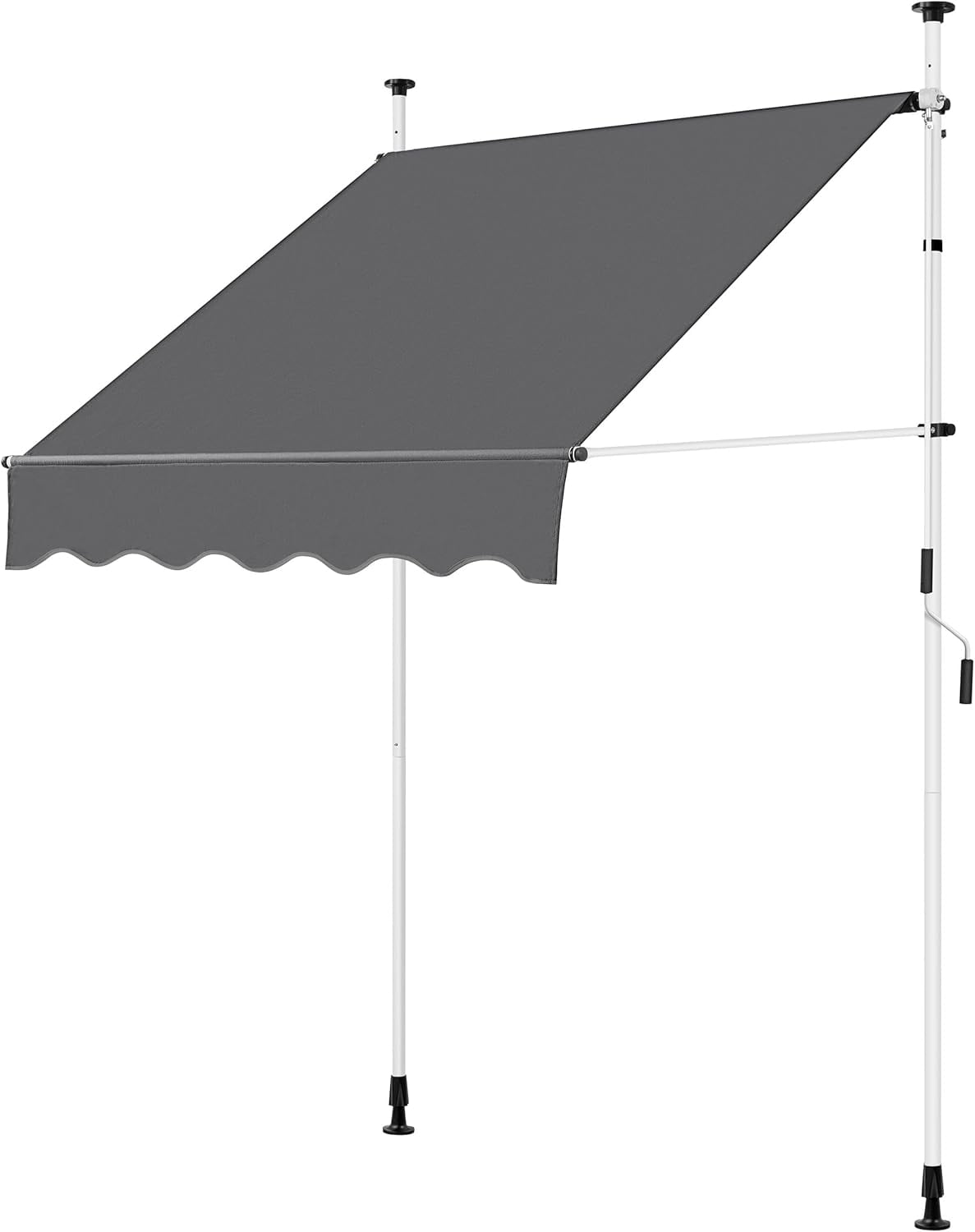 GFNXYI Manual Retractable Awning, 59"×118" Outdoor Sunshade Shelter ...