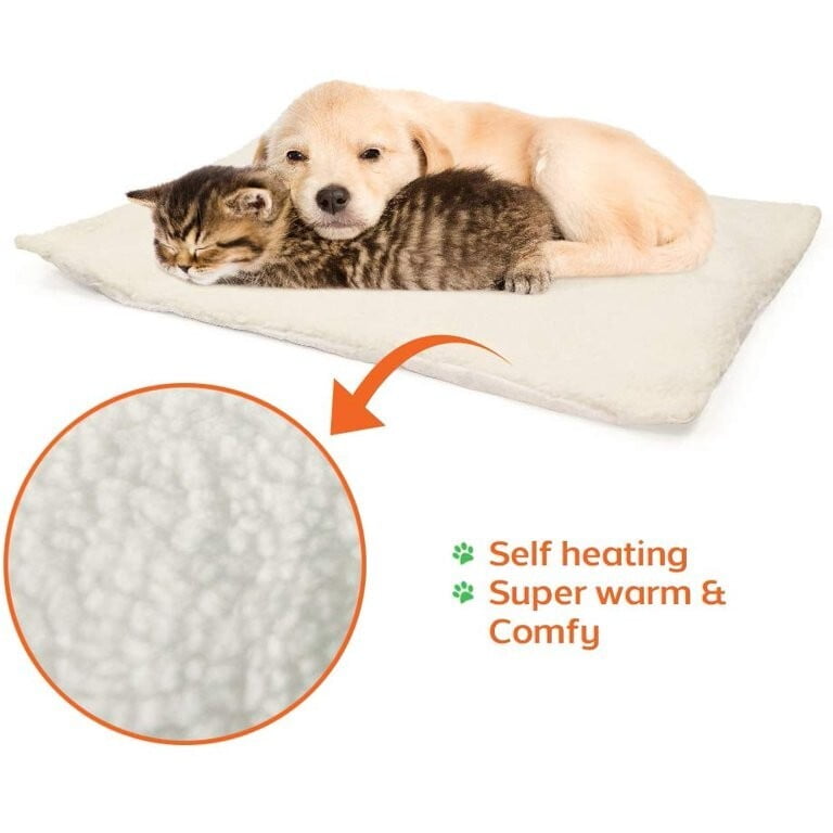GFNXYI Self - Heating Pet Bed - Soft Dog & Cat Mat, 60 x 49cm Thermal ...