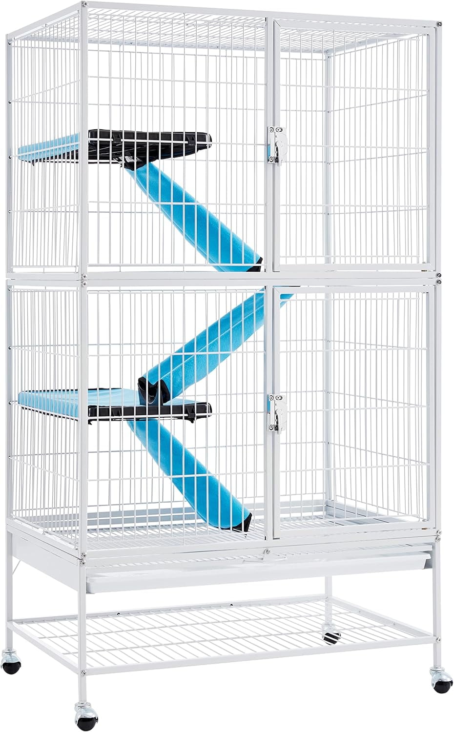 GFNXYI Small Animals Cages Ferret/Guinea Pigs/Chinchilla/Rabbit Cages 2 ...