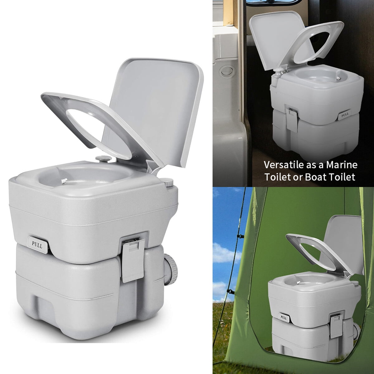 GFNXYIPortable Travel Toilet 5.3 Gallon 20L Designed Camping Commode ...