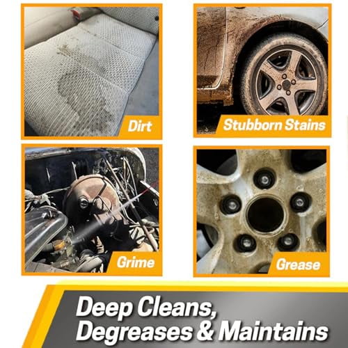 GFOUK All Purpose Car Foam Cleaner,Ultra-Strength Multi-Surface Cleaner ...