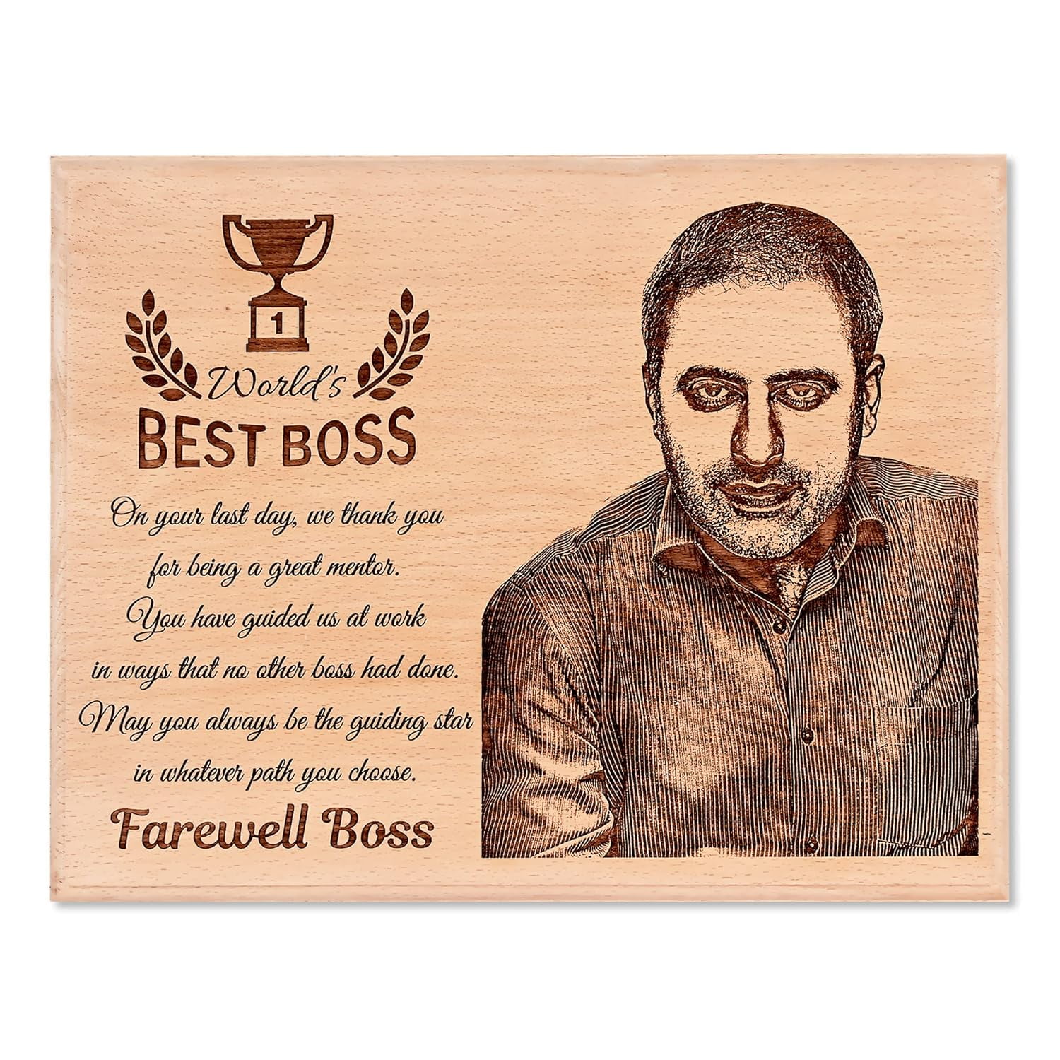 GFTBX Fare Well Gift For Colleagues Or Boss Personalized Engraved ...