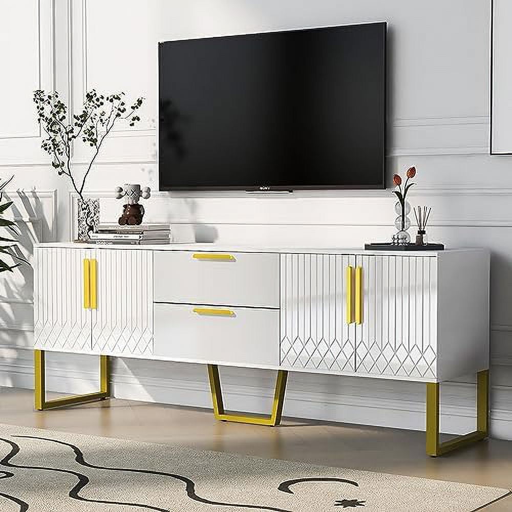 GFVCNIO Elegant Living Room TV Stand for TVs up to 75 Inches Modern TV ...