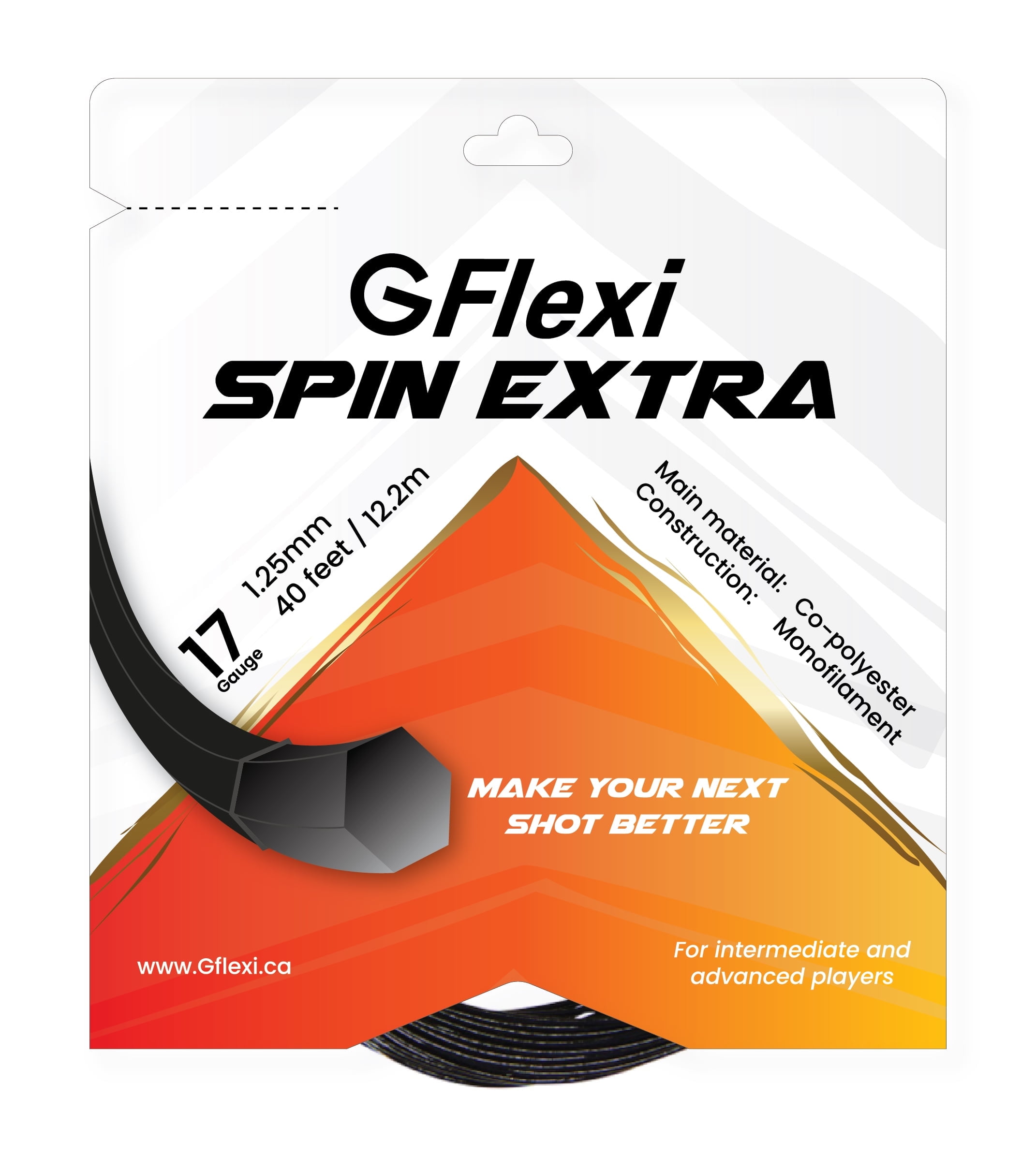 GFlexi Extra Spin Hexagon Tennis String – Enhanced Spin, Control ...