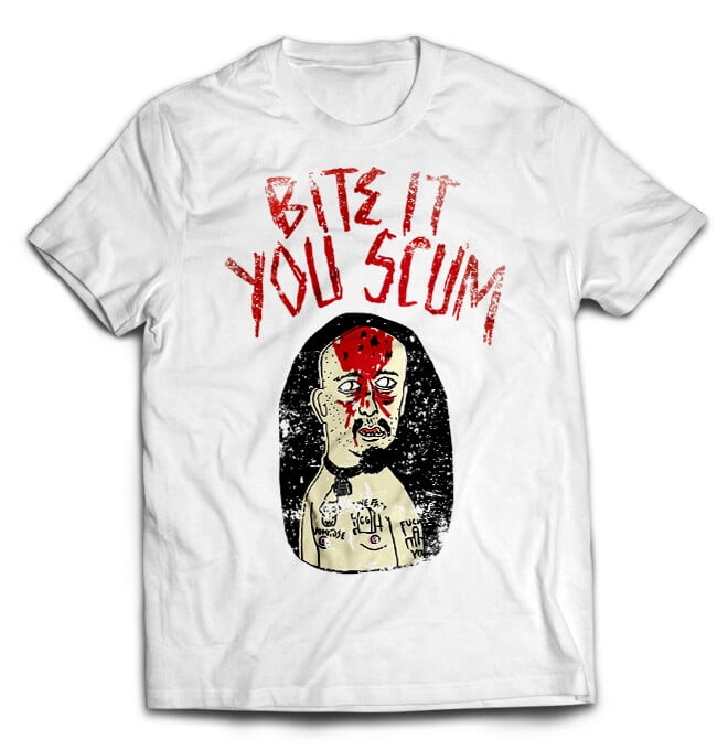 GG Allin Bite It You Shirt Caricature Short Sleeve White Unisex S-5XL ...