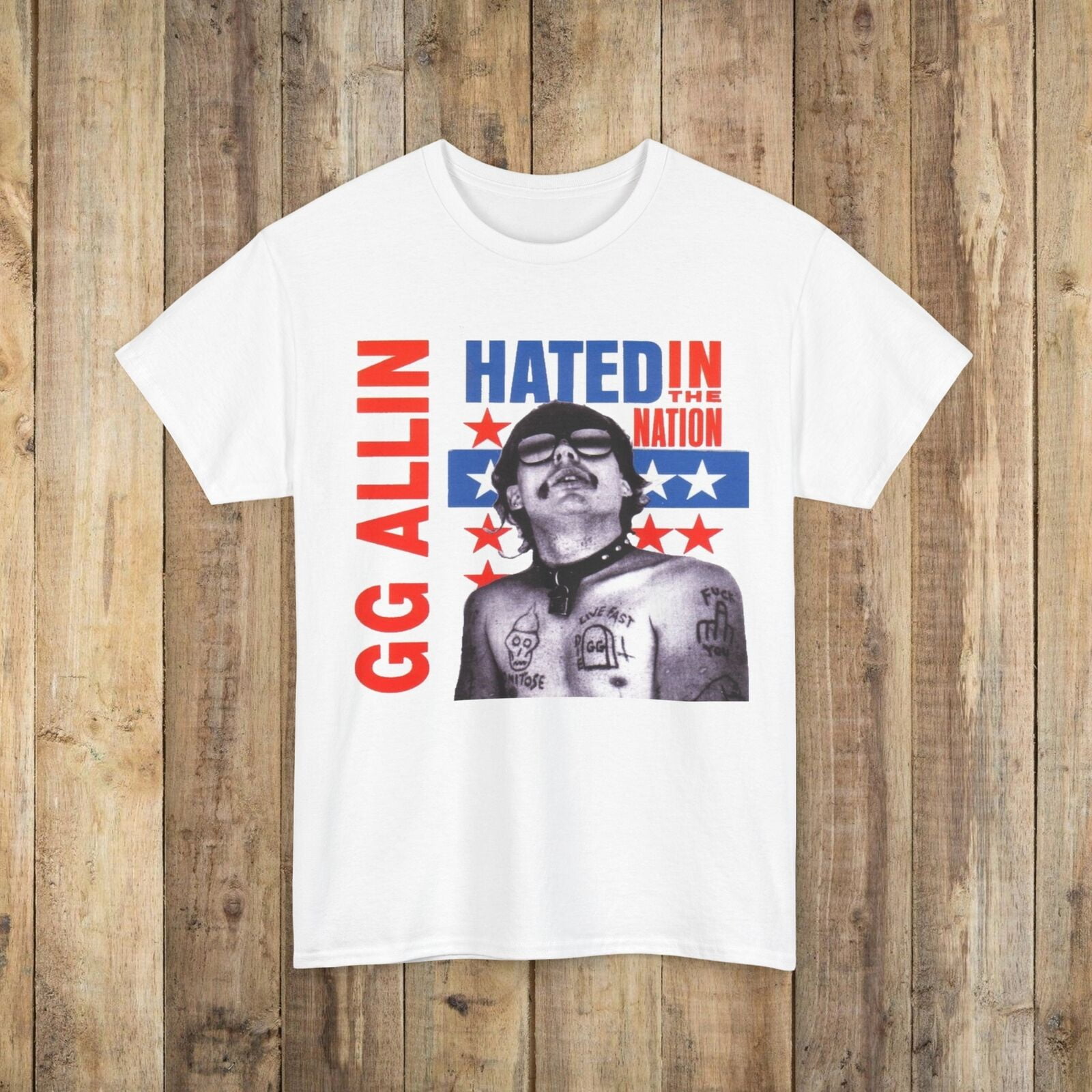 GG Allin Hated in America Cotton T-shirt - Walmart.com