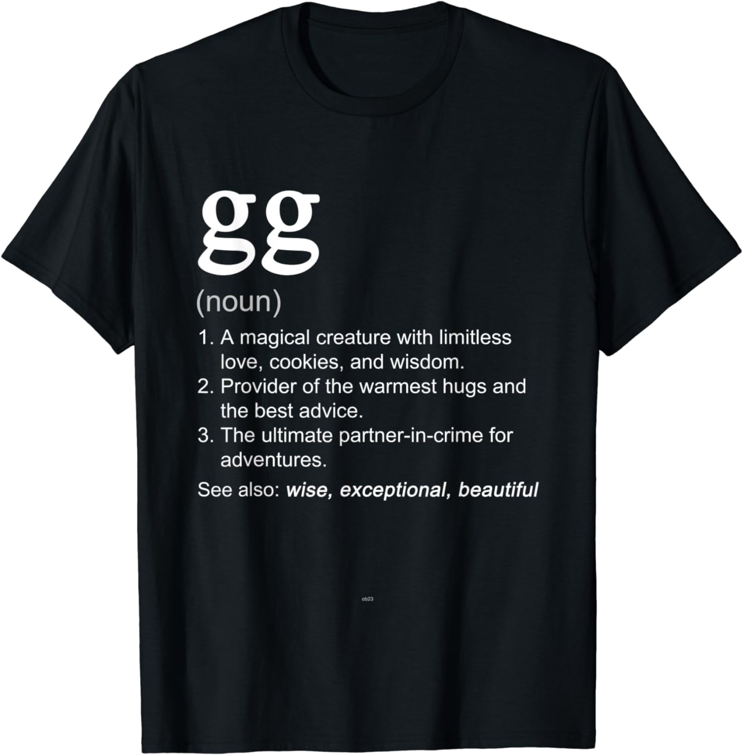 GG Definition Funny Mother's Day Grandma T-Shirt - Walmart.com