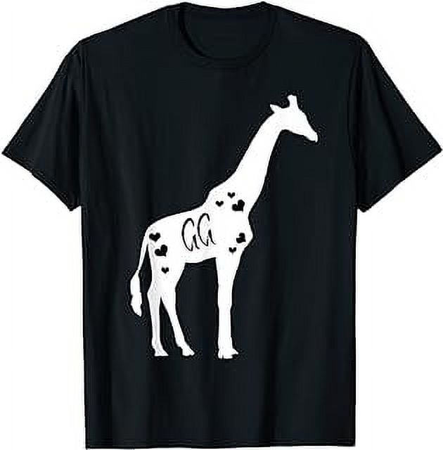 GG Giraffe Grandparents Day Safari Zoo Lover Grandmother T-Shirt ...