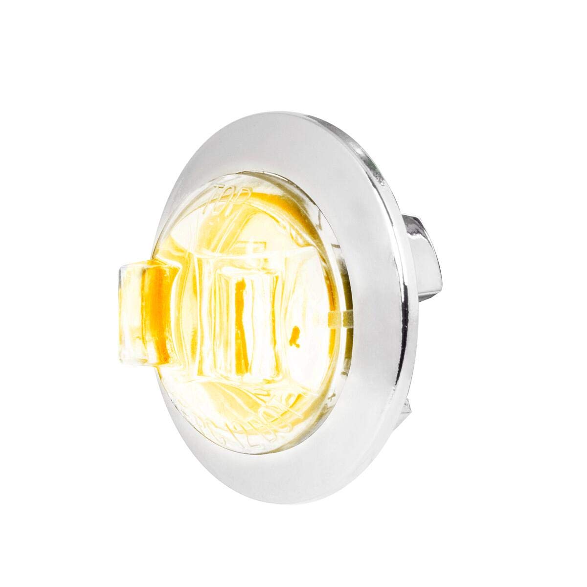 GG Grand General 74651 3/4 Inch Round Mini Amber/Clear 1 LED Dual ...