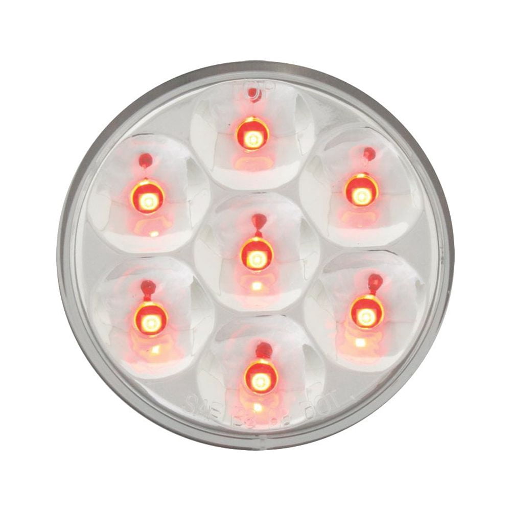 GG Grand General 76543 2 Inches Low Profile Pearl Red 7 LED Marker ...
