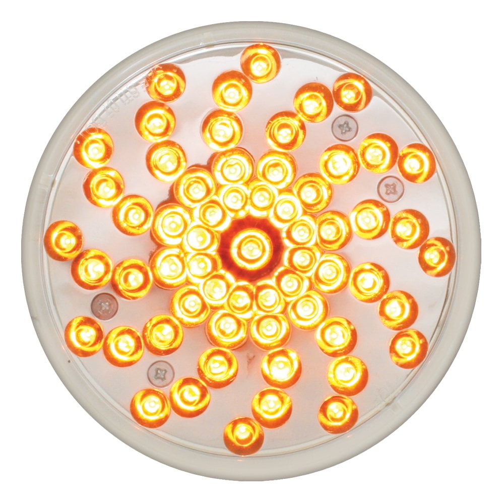 GG Grand General 76721 4 Inches Twister Style Amber 61 LED Low Profile ...