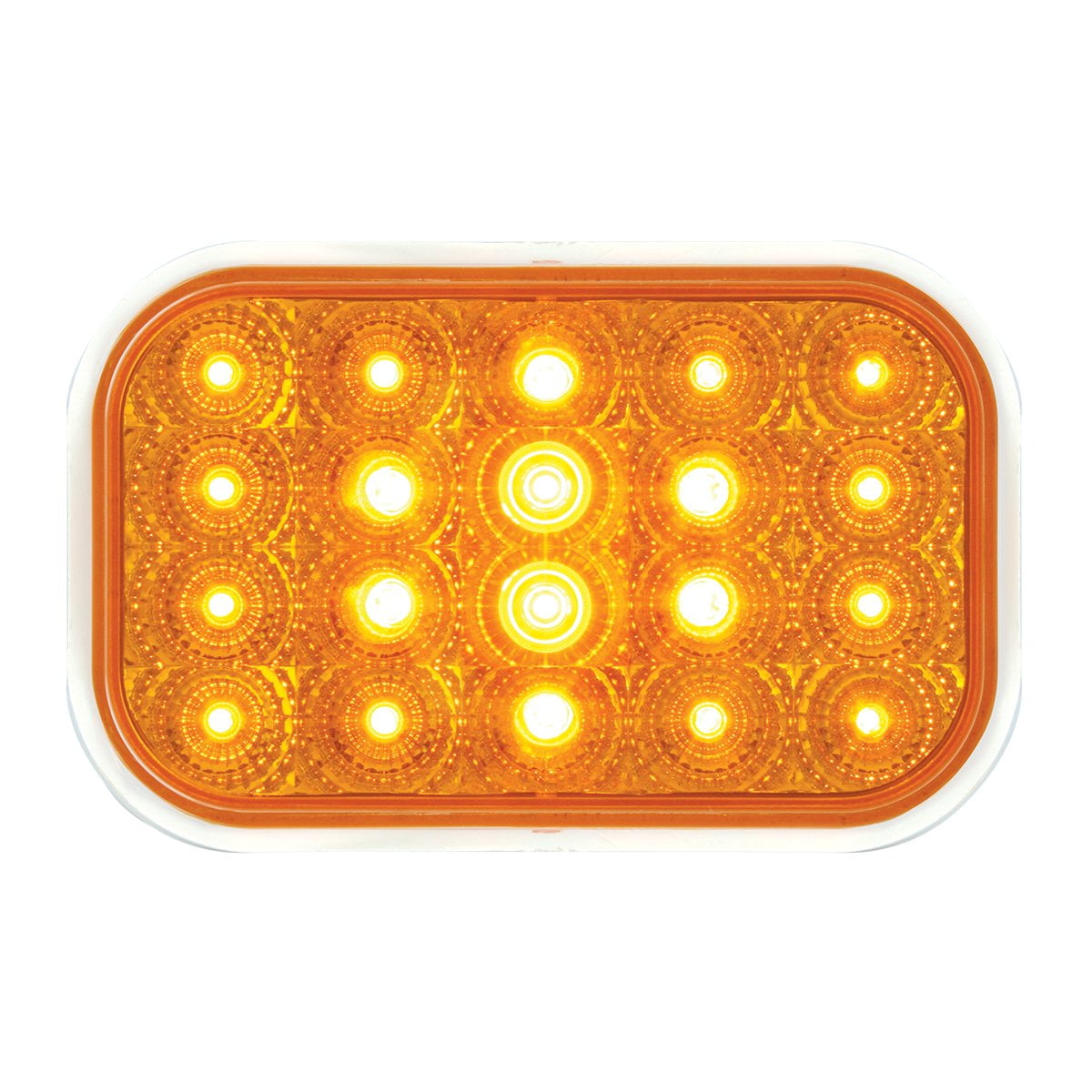 GG Grand General 77010BP Spyder Series Rectangular Amber LED Stop/Turn ...