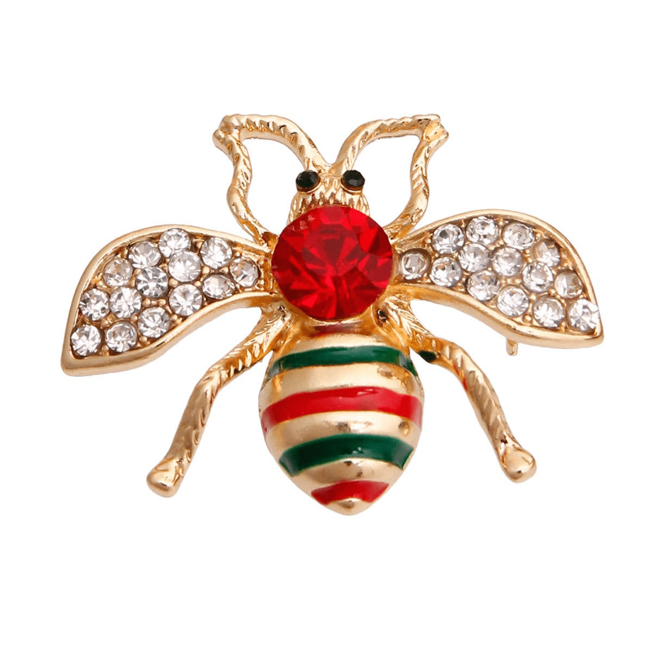 GG Red Crystal Bee Brooch - Walmart.com