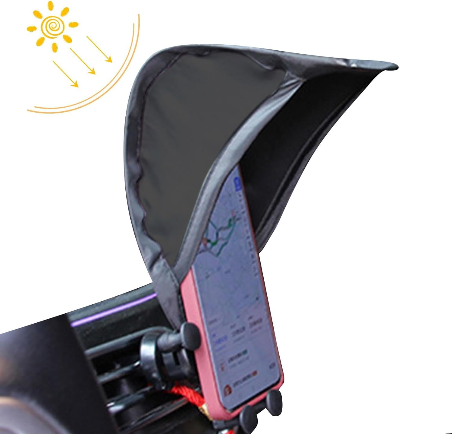 GGB-1/2 Pcs Phone Sun Shade - Cell Phones Sun Shield, Long Lasting ...