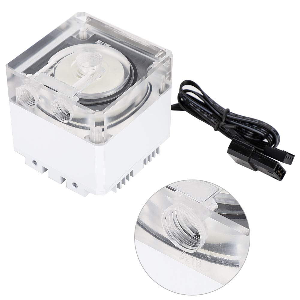 GGB-CPU Water Cooling Pump, G1/4 Thread Computer Pump 800L/H Flow 3.5 ...