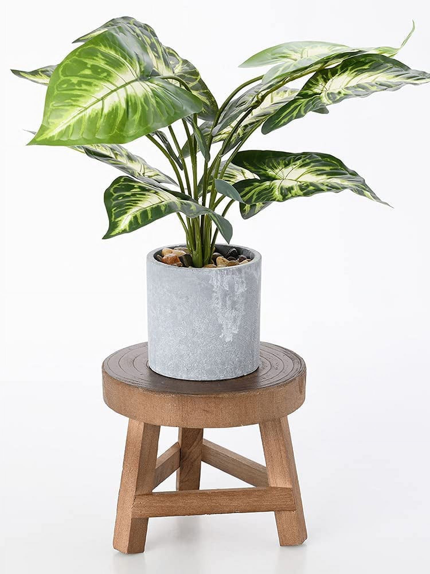 GGB-Mini Wooden Stool Plant Stand,Wood Plant Stands Gardening Stool ...