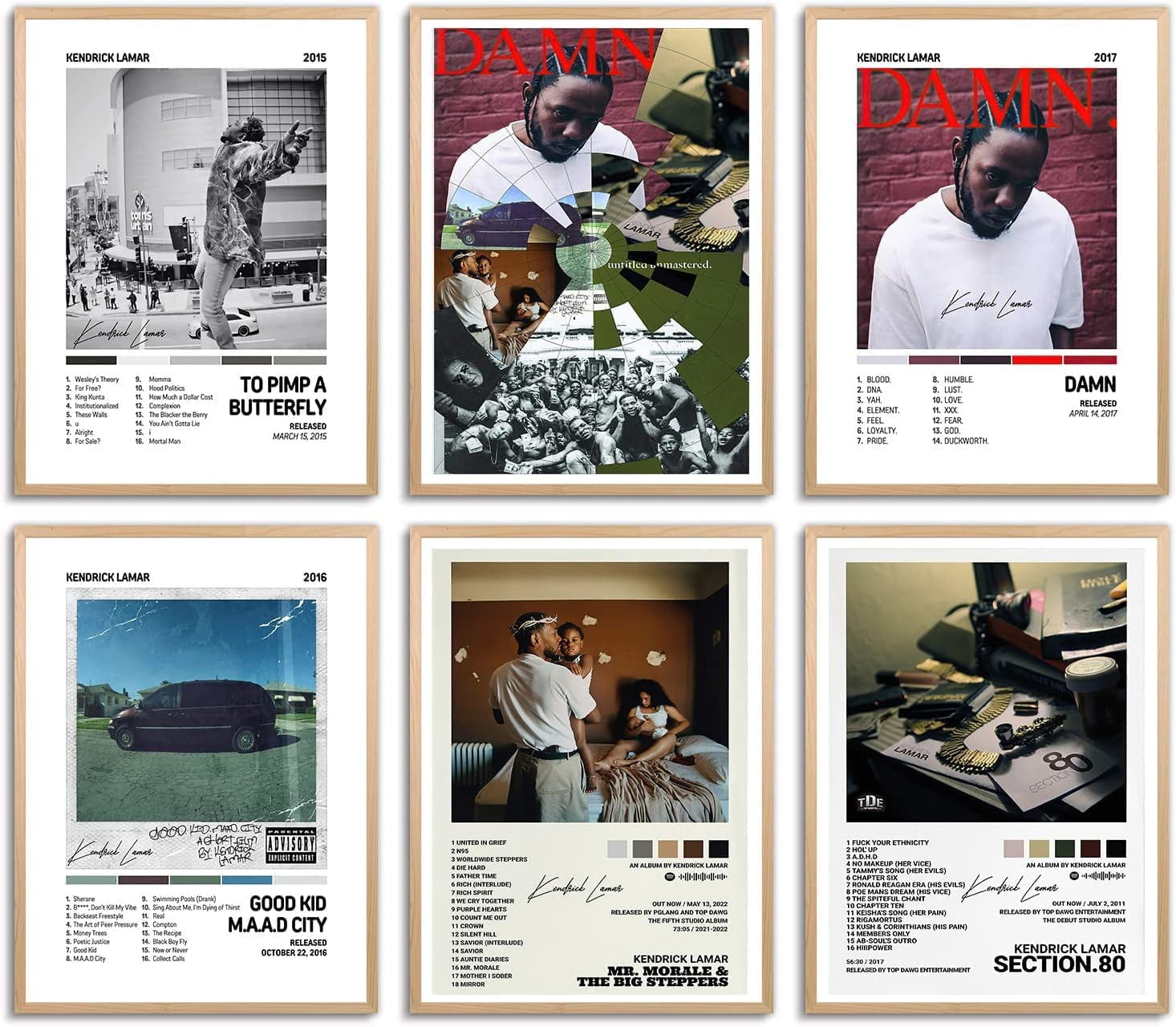 GGB-Poster To Pimp A Butterfly Poster Good Kid City Damn Music Album ...