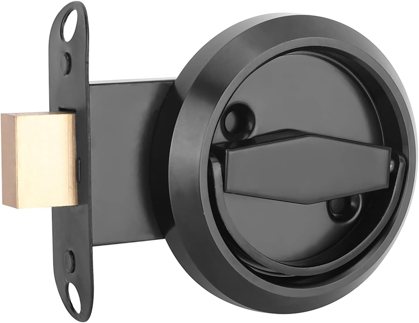 GGB-Round Recessed Door Knob Stainless Steel Door Lock with Handle Pull ...