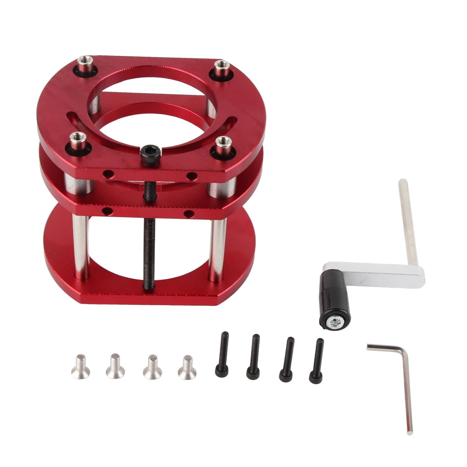 GGB-Router Lift Base, Aluminum Alloy Stainless Steel 4 Jaw Clamping ...