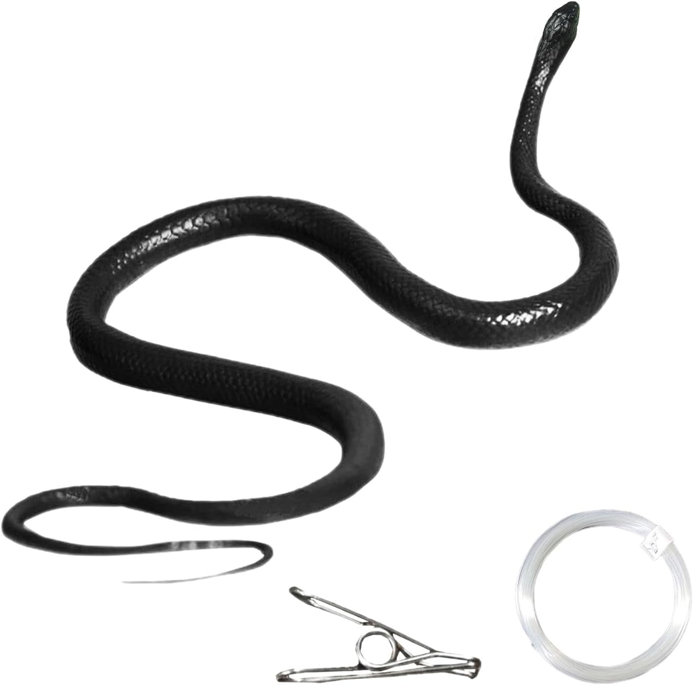 GGB-Rubber Snake, Rubber Authentic Design Prank Snake with String ...